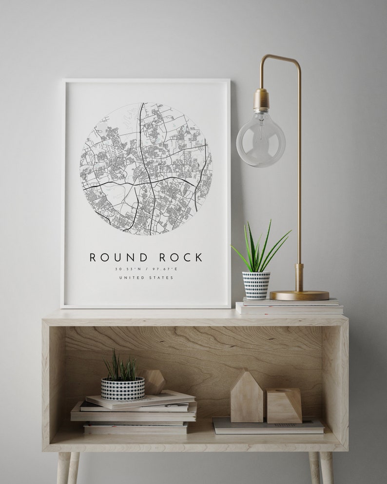 Round Rock Map, Round Rock, Texas, City Map, Home Town Map, Round Rock ...