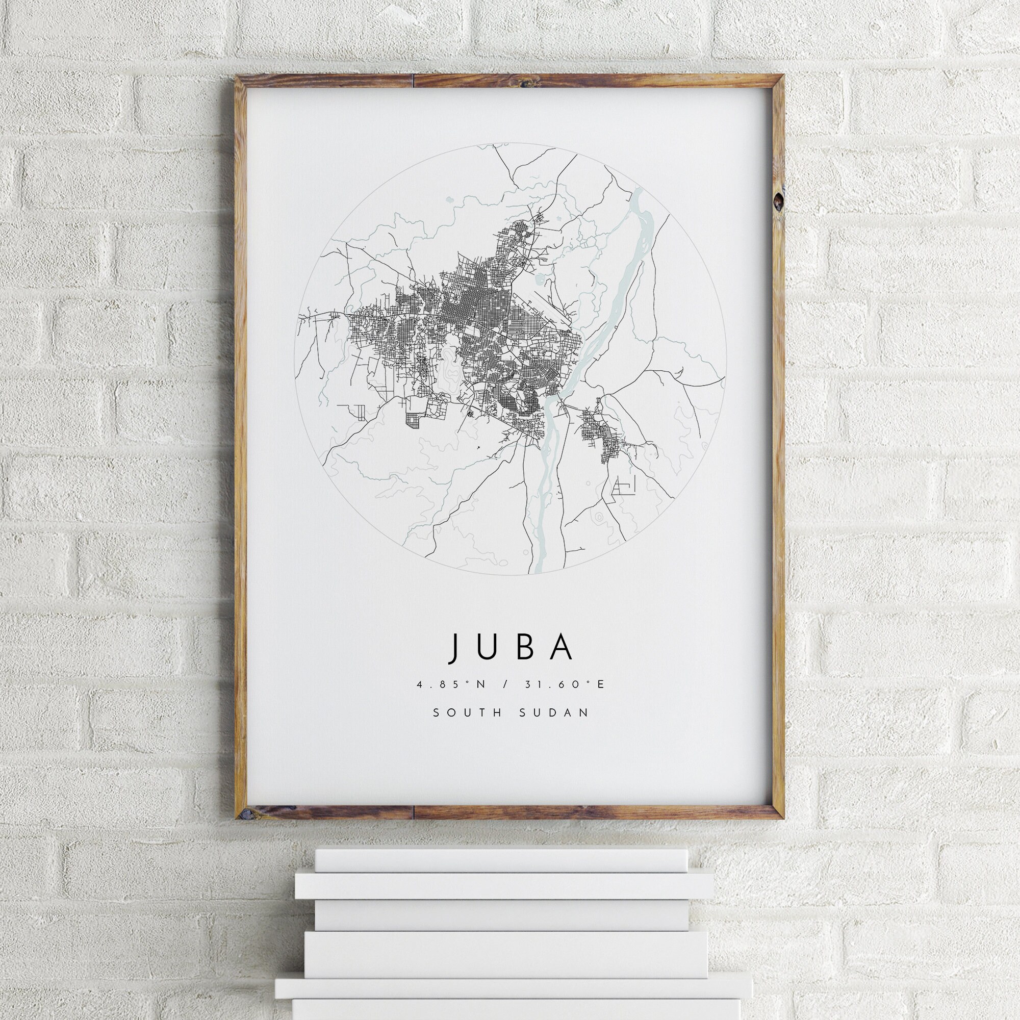 Juba Map Juba South Sudan City Map Home Town Map Juba | Etsy