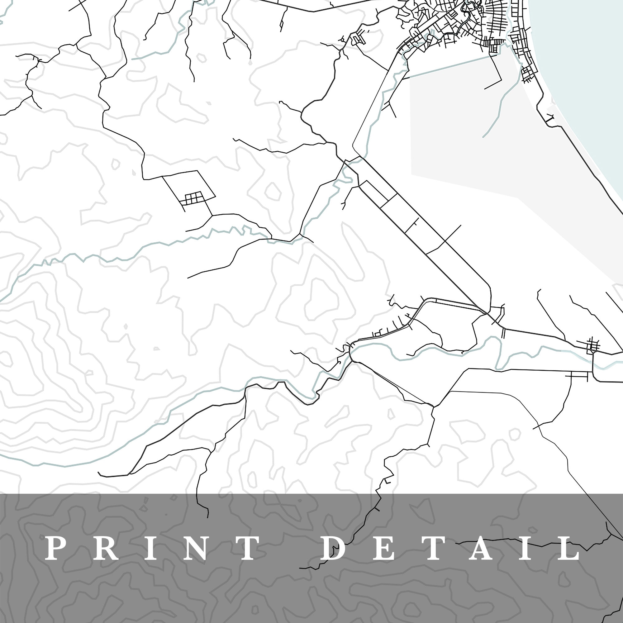 Puerto Limon Map Puerto Limon Costa Rica City Map Home | Etsy