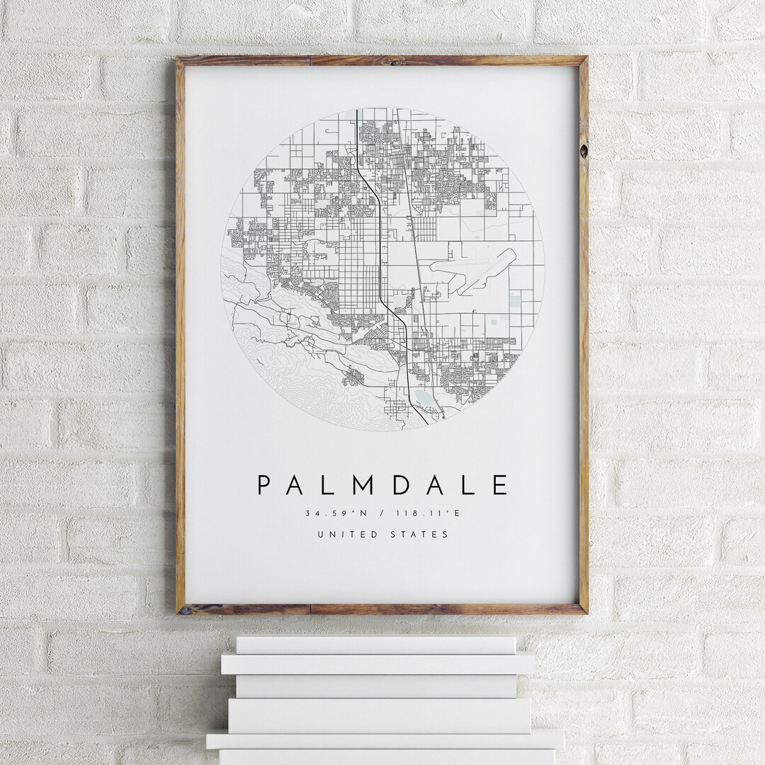 Palmdale Map, Palmdale, California, City Map, Home Town Map, Palmdale ...