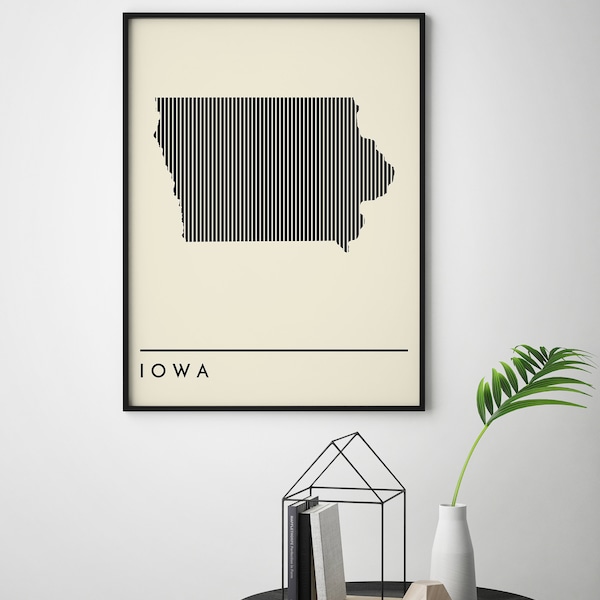 Iowa Poster - Etsy