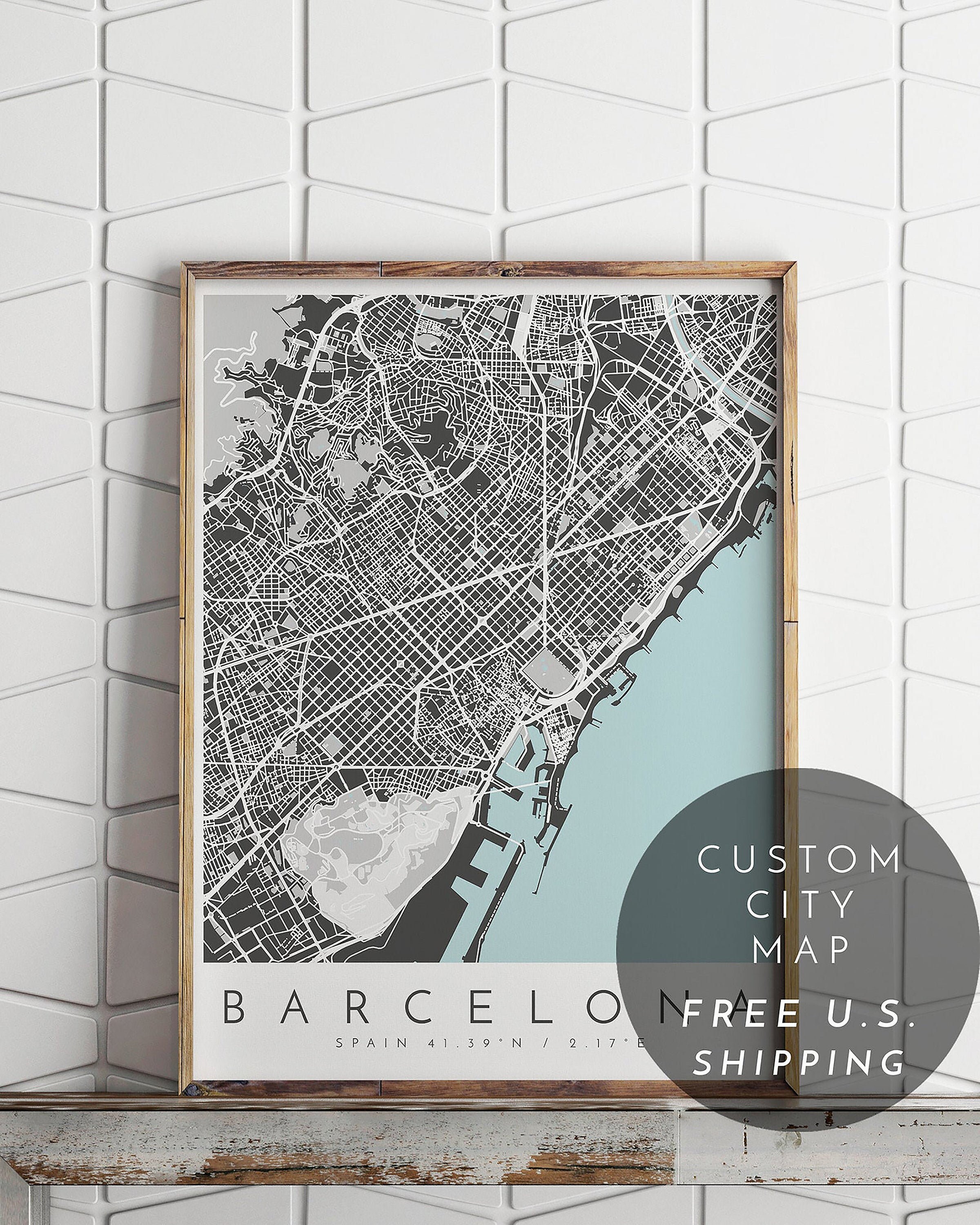 Art & Collectibles Prints Custom Locations City Map Anniversary Map ...