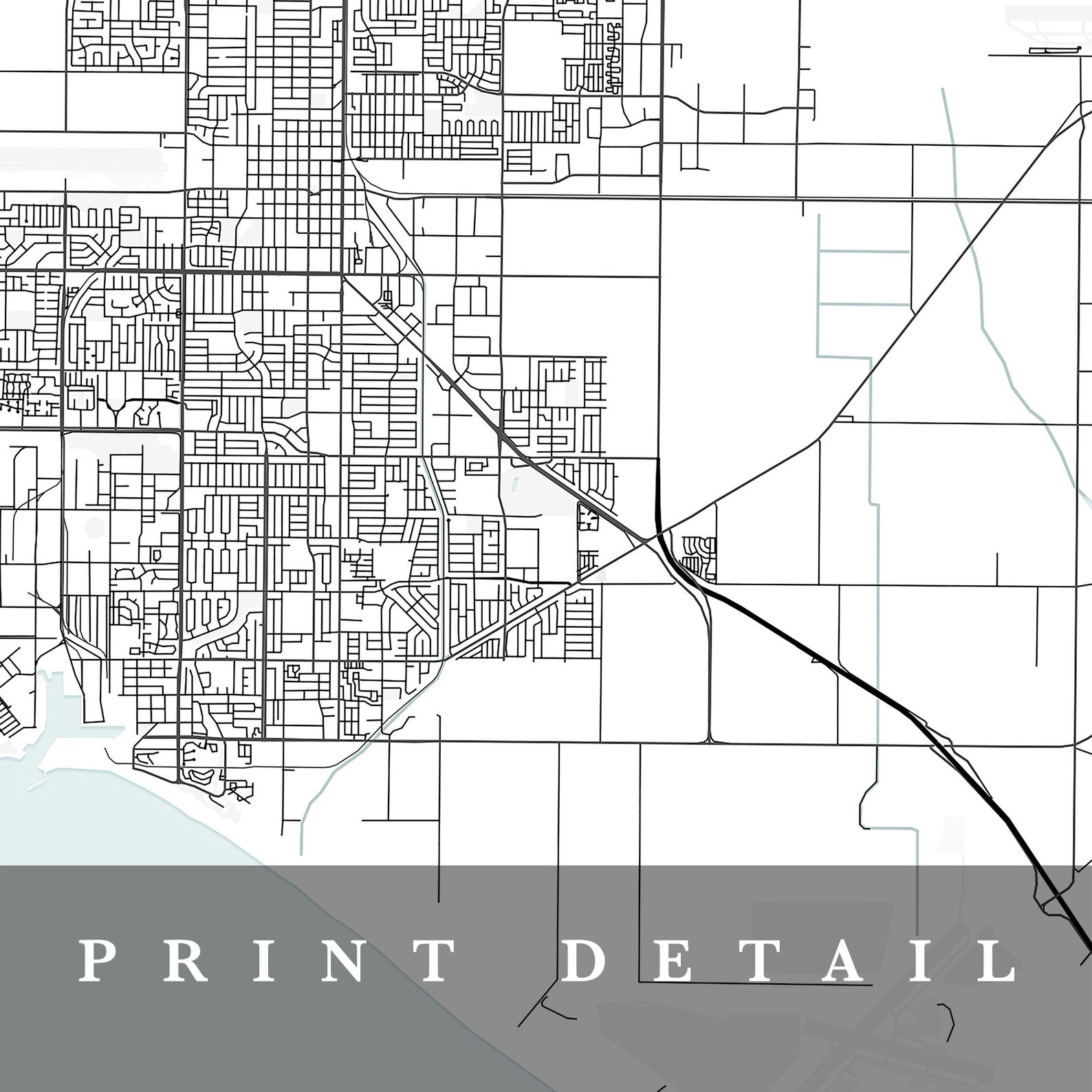 Oxnard Map, Oxnard, California, City Map, Home Town Map, Oxnard Print ...