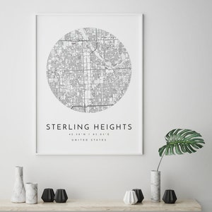 Sterling Heights Map, Sterling Heights, Michigan, City Map, Home Town ...
