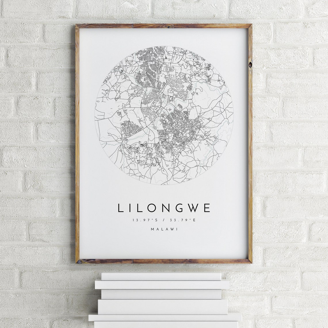 Lilongwe Map, Lilongwe, Malawi, City Map, Home Town Map, Lilongwe Print ...