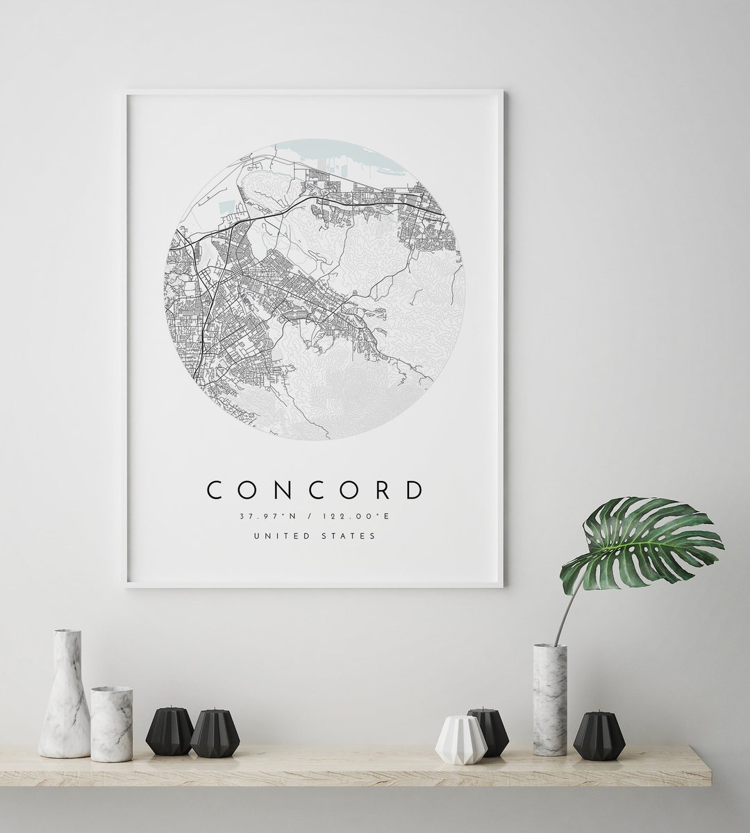 Concord Map, Concord, California, City Map, Home Town Map, Concord ...