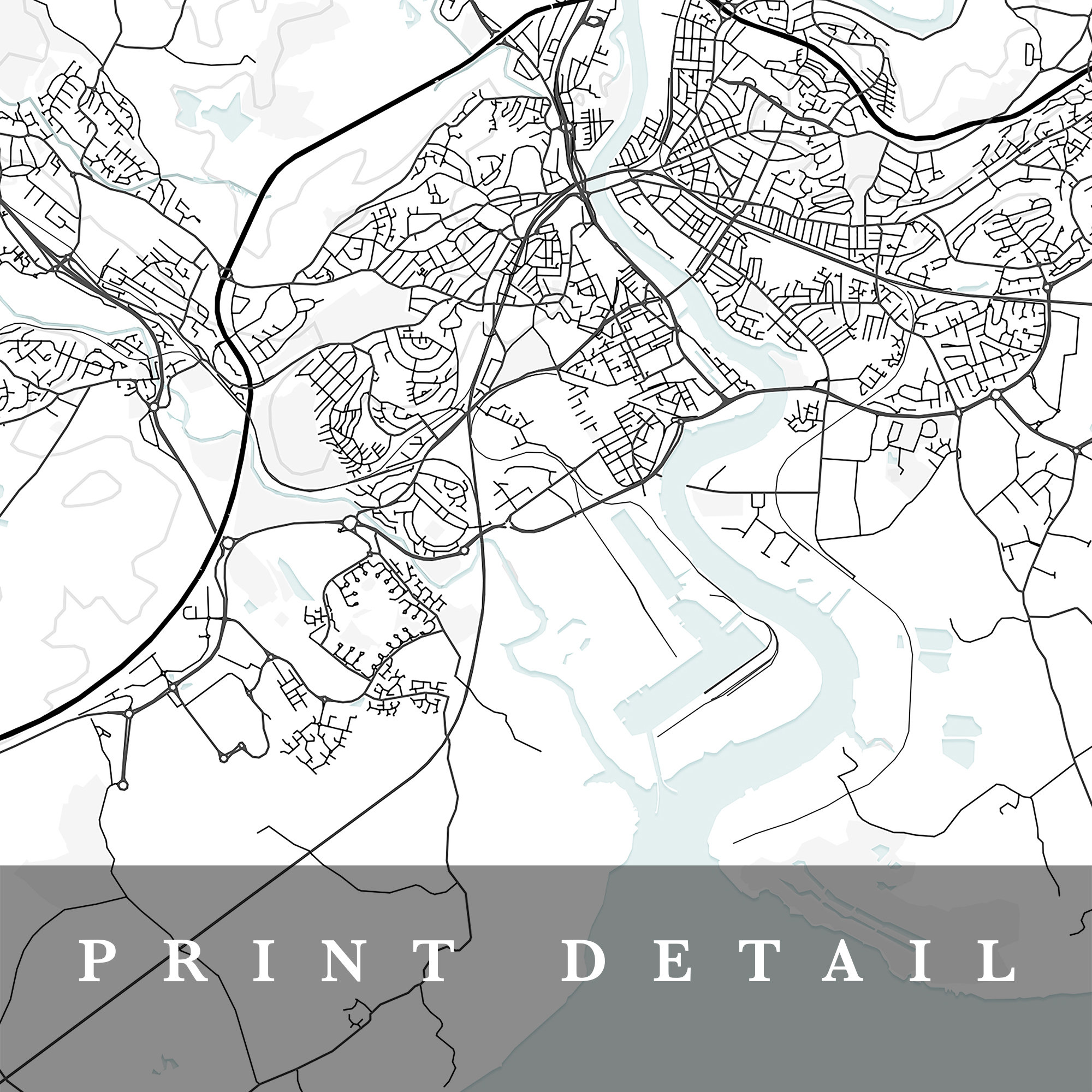 Newport Map Newport Wales City Map Home Town Map Newport - Etsy UK