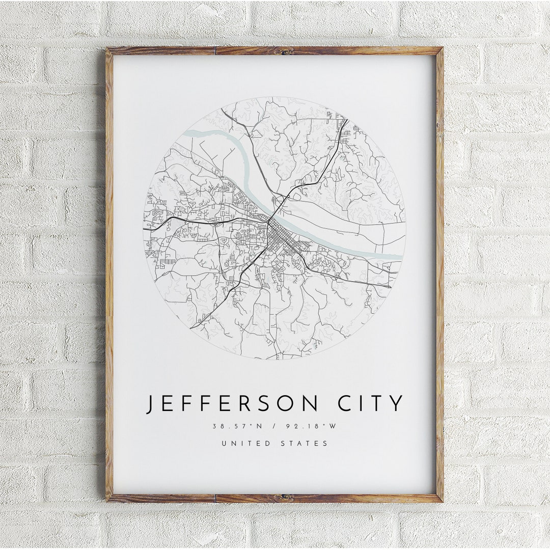 Jefferson City, Map of Jefferson City, Home Town Map, City Map ...
