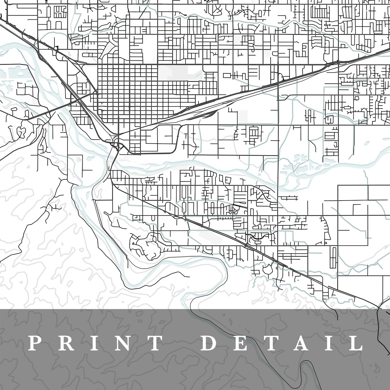 Grand Junction Map Grand Junction Colorado City Map Home - Etsy