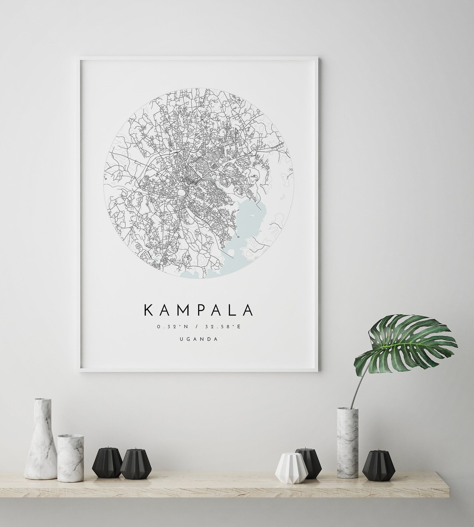 Kampala Map Kampala Uganda City Map Home Town Map Kampala | Etsy UK