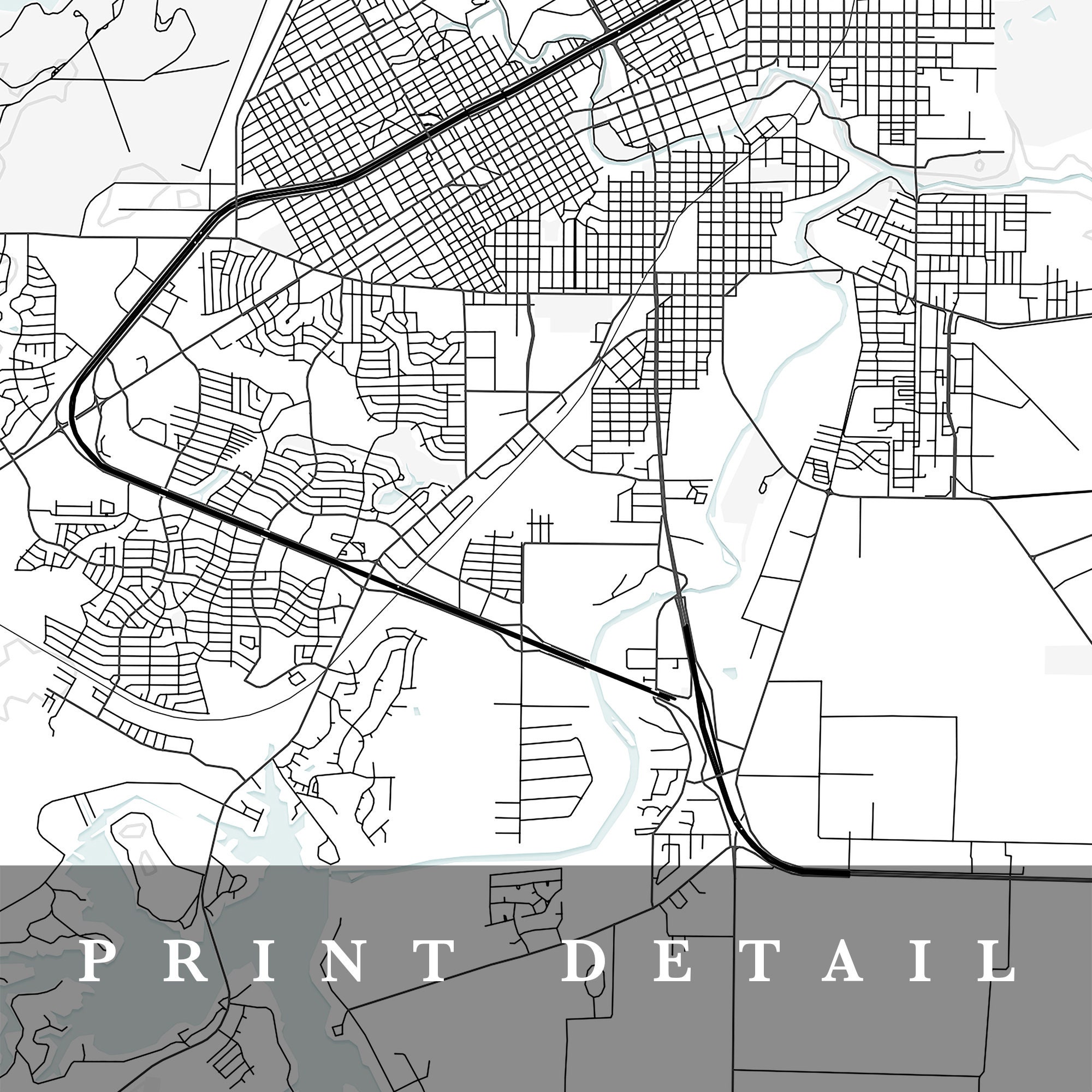 San Angelo Map San Angelo Texas City Map Home Town Map - Etsy