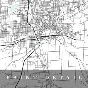 Canton Map, Canton, Ohio, City Map, Home Town Map, Canton Print, Wall ...