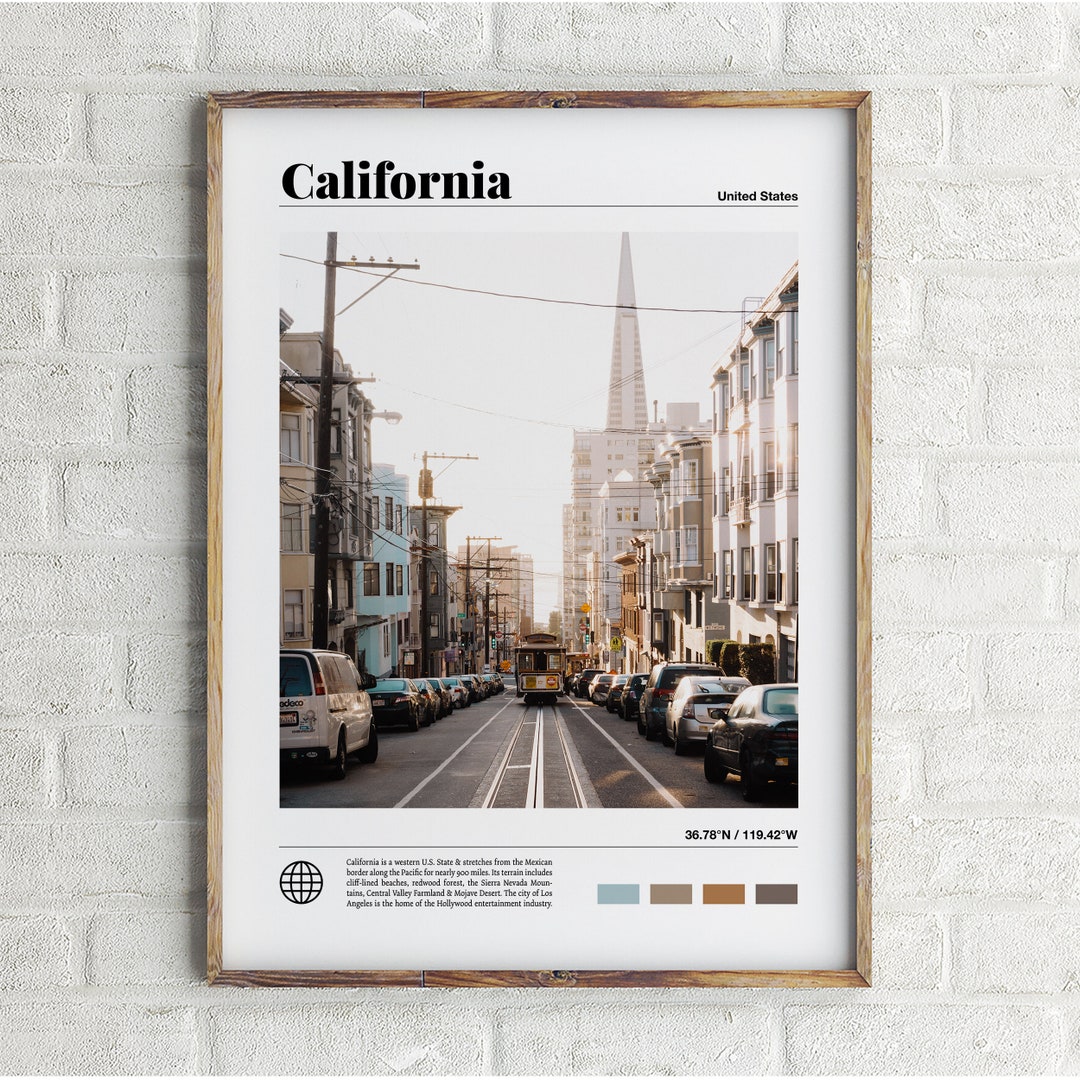 California Poster, California Print, California Photo, California Art ...