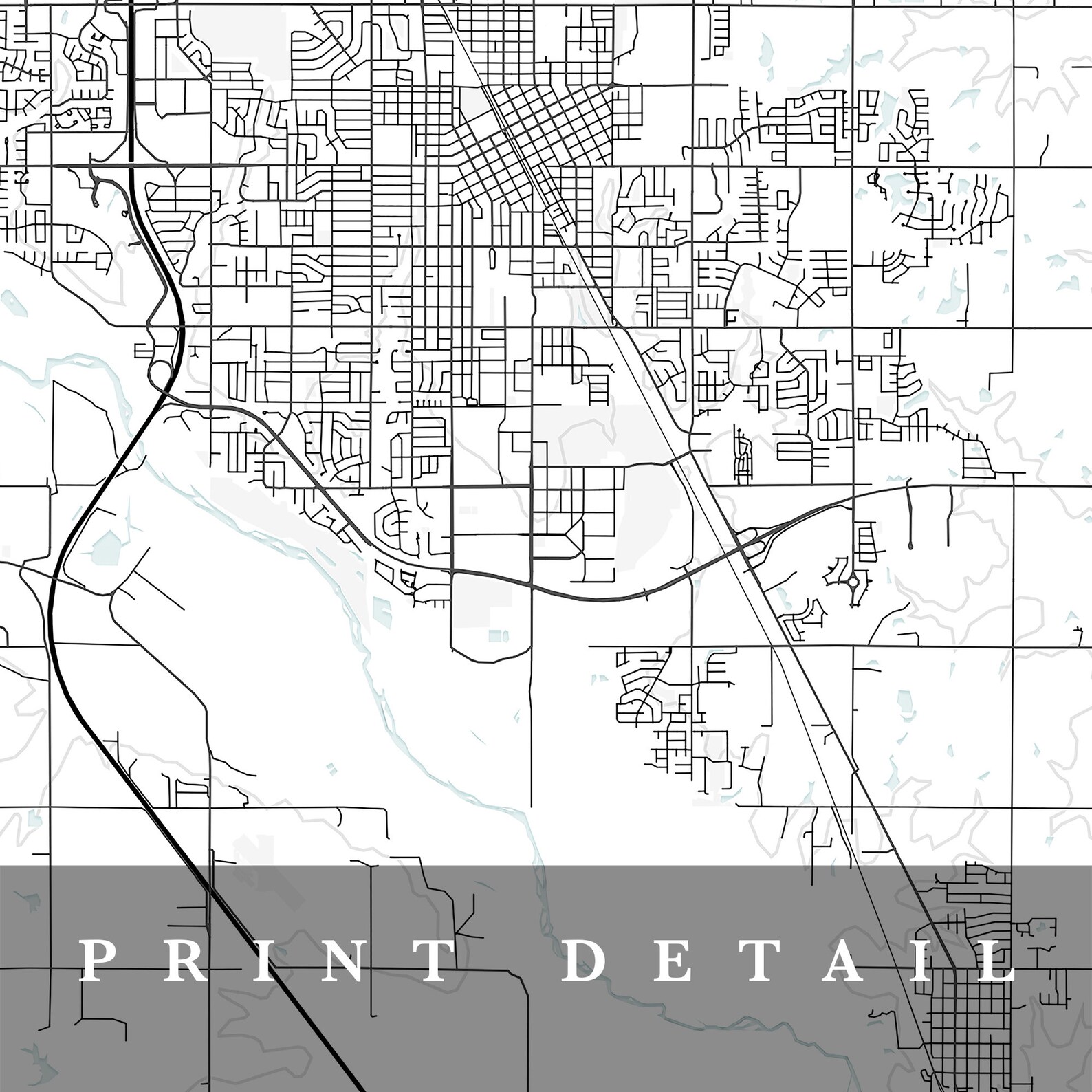 Norman Map, Norman, Oklahoma, City Map, Home Town Map, Norman Print ...