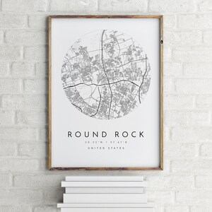 Round Rock Map, Round Rock, Texas, City Map, Home Town Map, Round Rock ...