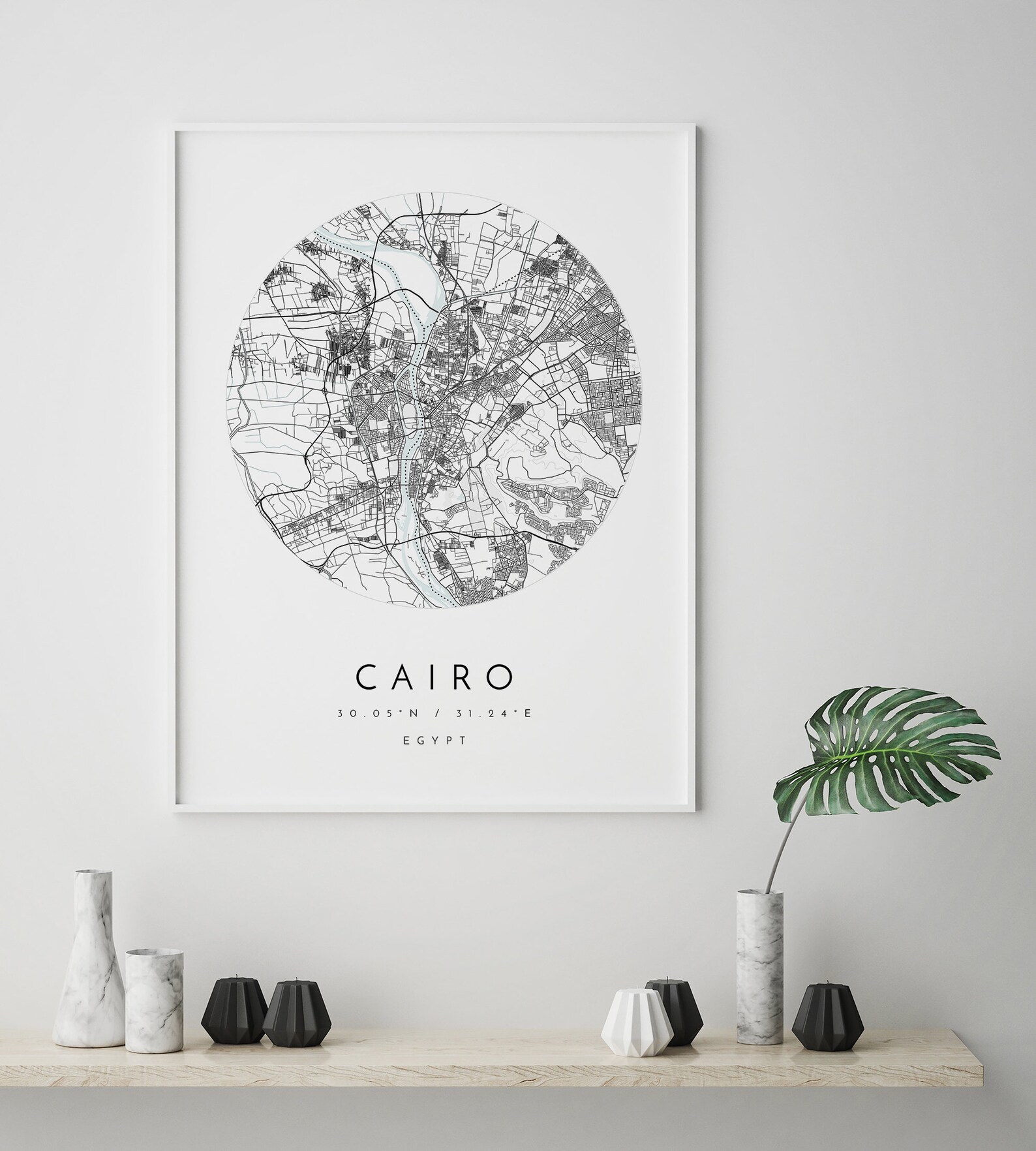Cairo Map Cairo Egypt City Map Home Town Map Cairo Print - Etsy