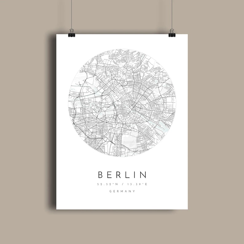 Personalized Map Print, Set of Three, Map Prints, Custom Locations ...