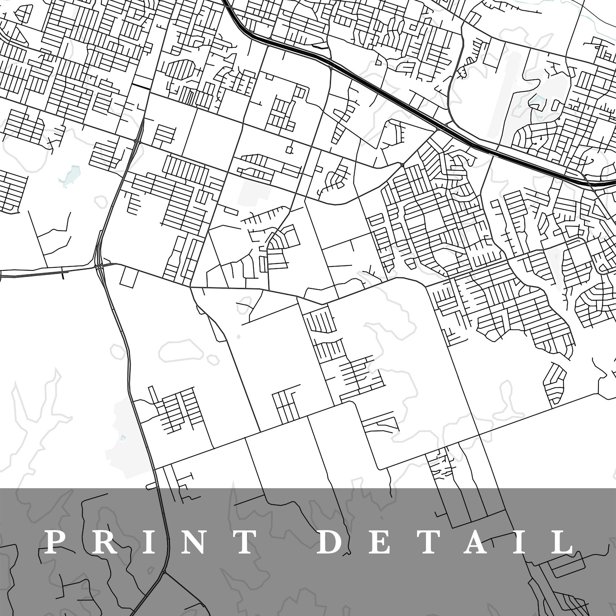 Killeen Map Killeen Texas City Map Home Town Map Killeen - Etsy