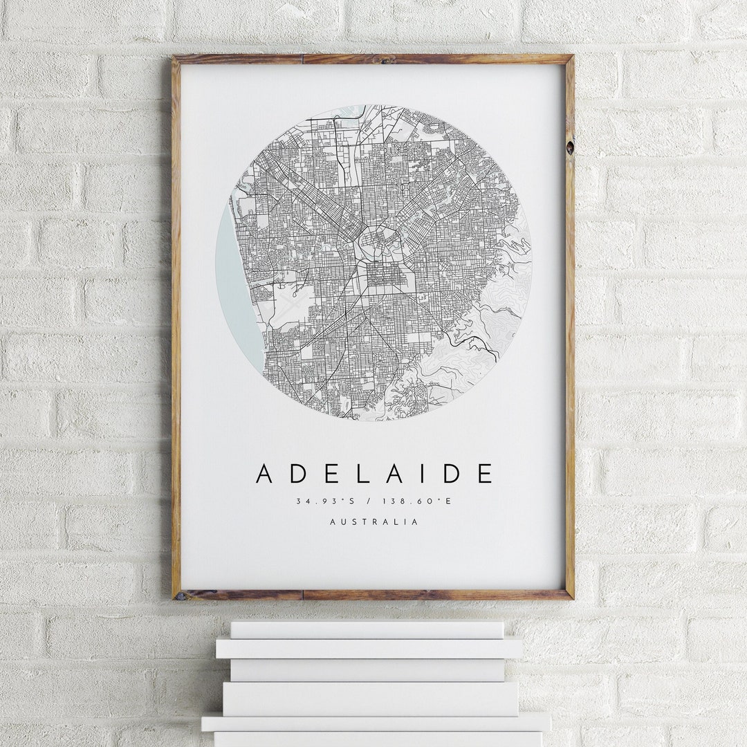 Adelaide Map, Adelaide, Australia, City Map, Home Town Map, Adelaide ...