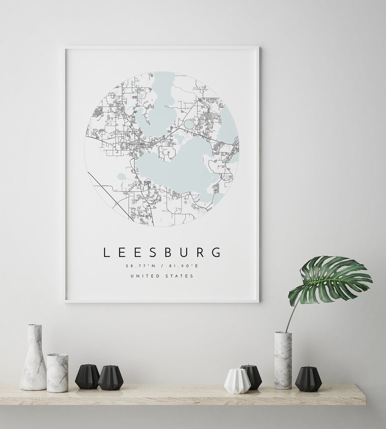 Leesburg Map, Leesburg, Florida, City Map, Home Town Map, Leesburg ...