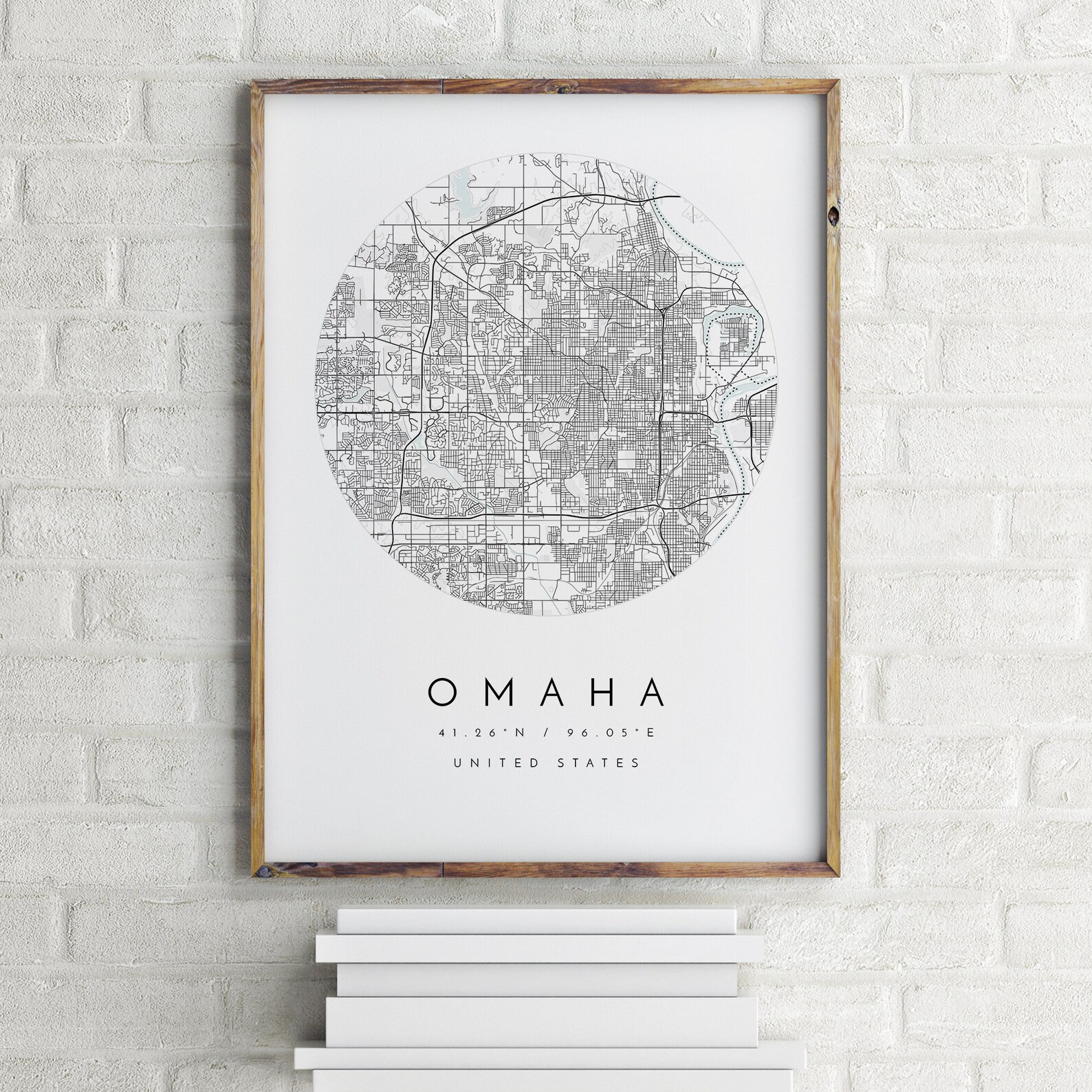 Omaha Map Omaha Nebraska City Map Home Town Map Omaha | Etsy