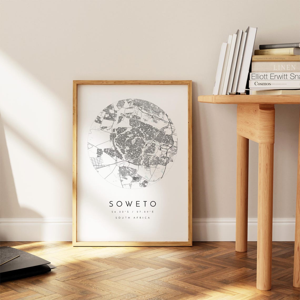 Soweto Map, Soweto, South Africa, City Map, Home Town Map, Soweto Print ...