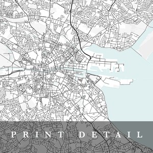 Dublin Map, Minimalist Map, Dublin Print, Dublin Poster, Dublin Art ...