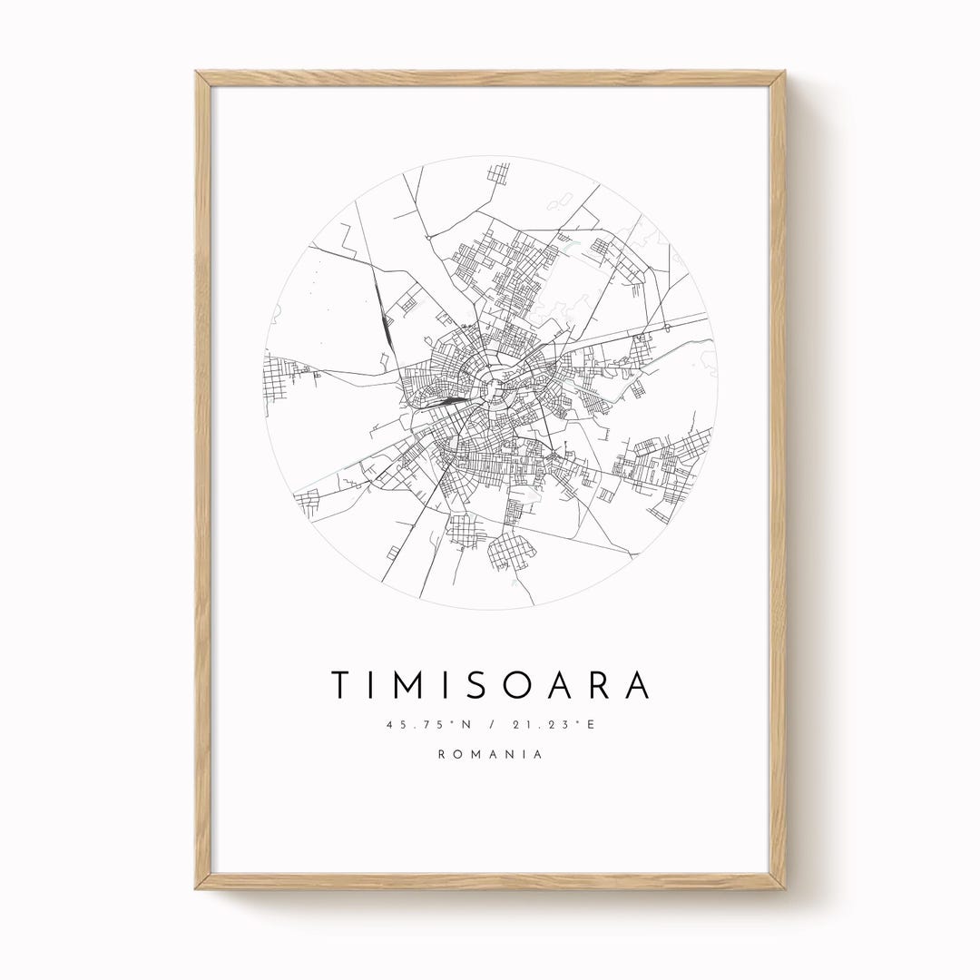 Timisoara Map, Timisoara, Romania, City Map, Home Town Map, Timisoara ...