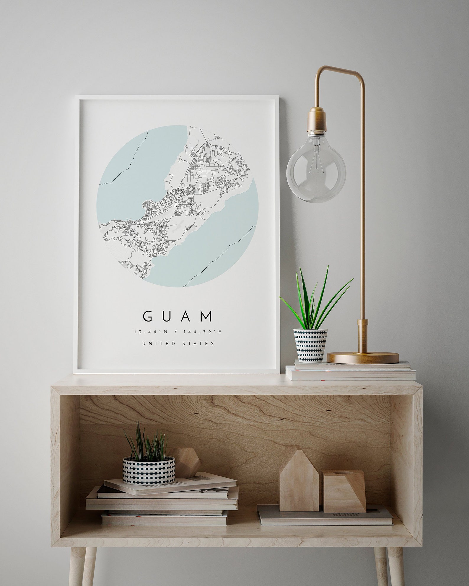 Map of Guam Guam Map Minimalist Map Guam Print Guam | Etsy