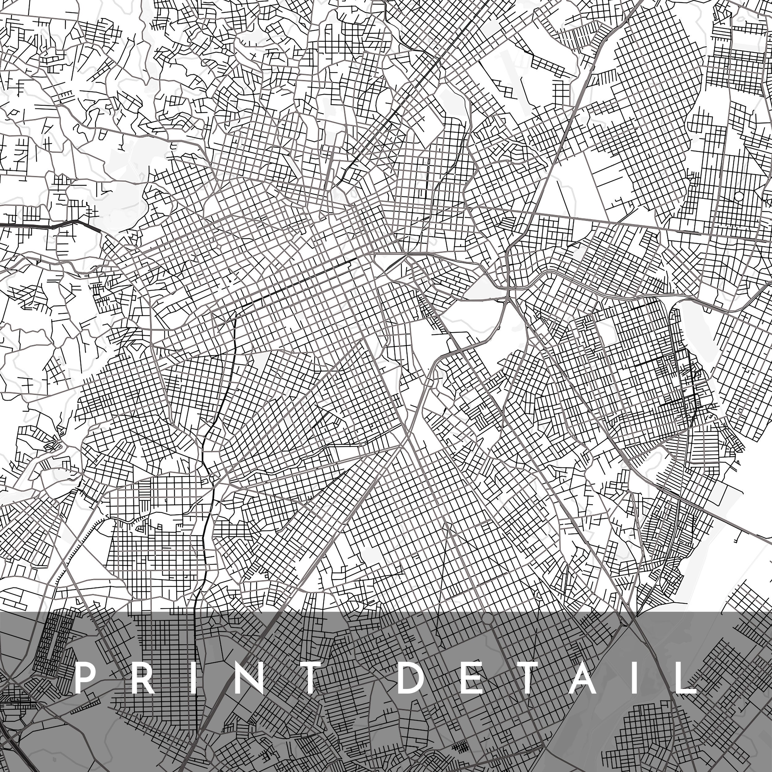 Curitiba Map Curitiba Brazil City Map Print Map Poster - Etsy UK