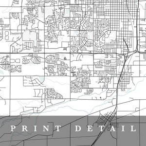 Greeley Map, Greeley, Colorado, City Map, Home Town Map, Greeley Print ...