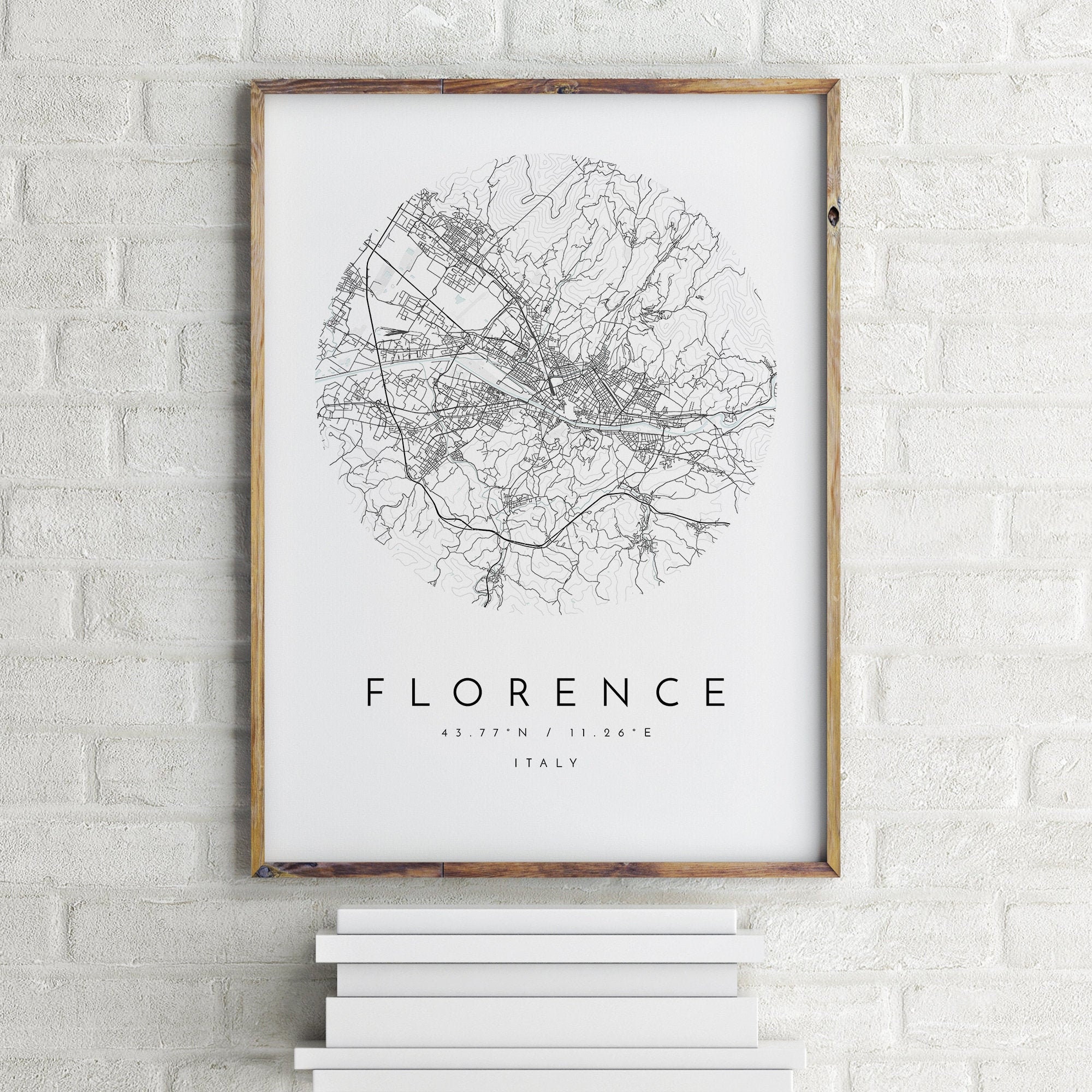 Florence Map Florence Poster Florence Map Poster Florence | Etsy