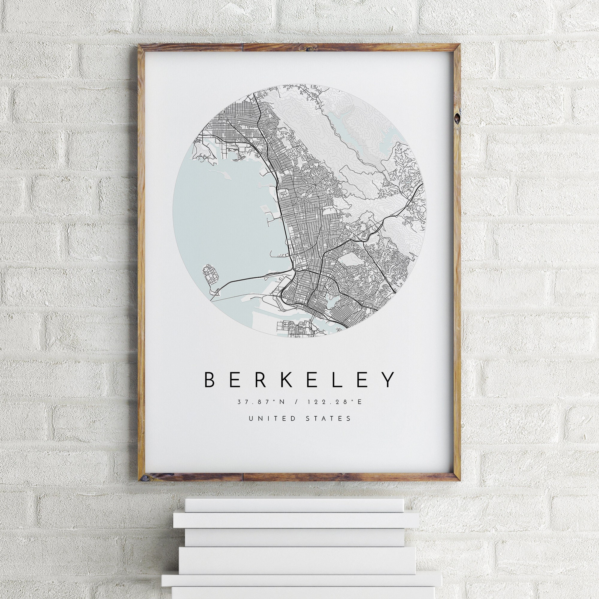 Berkeley Map Berkeley California City Map Home Town Map | Etsy