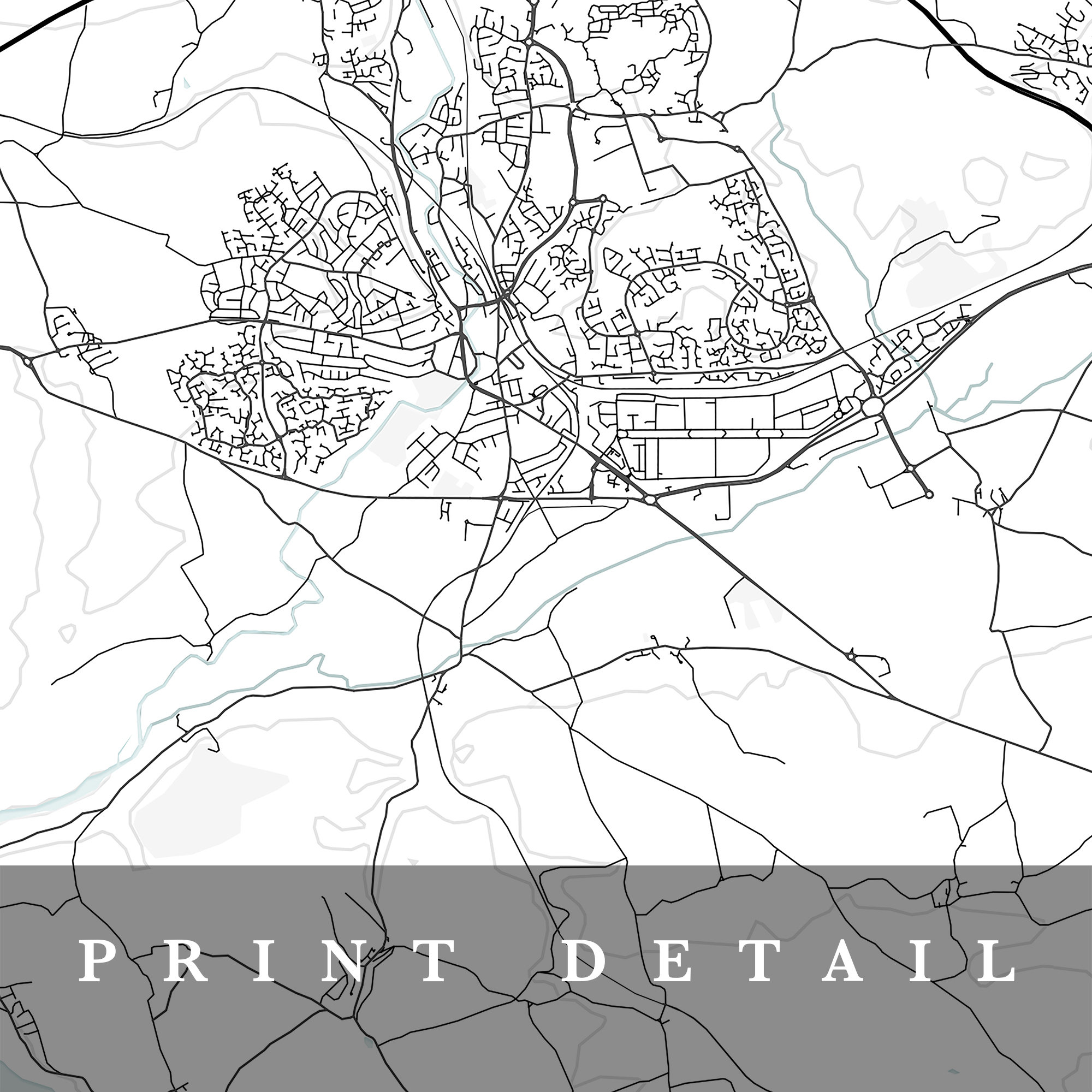 Bridgend Map Bridgend Wales City Map Home Town Map - Etsy