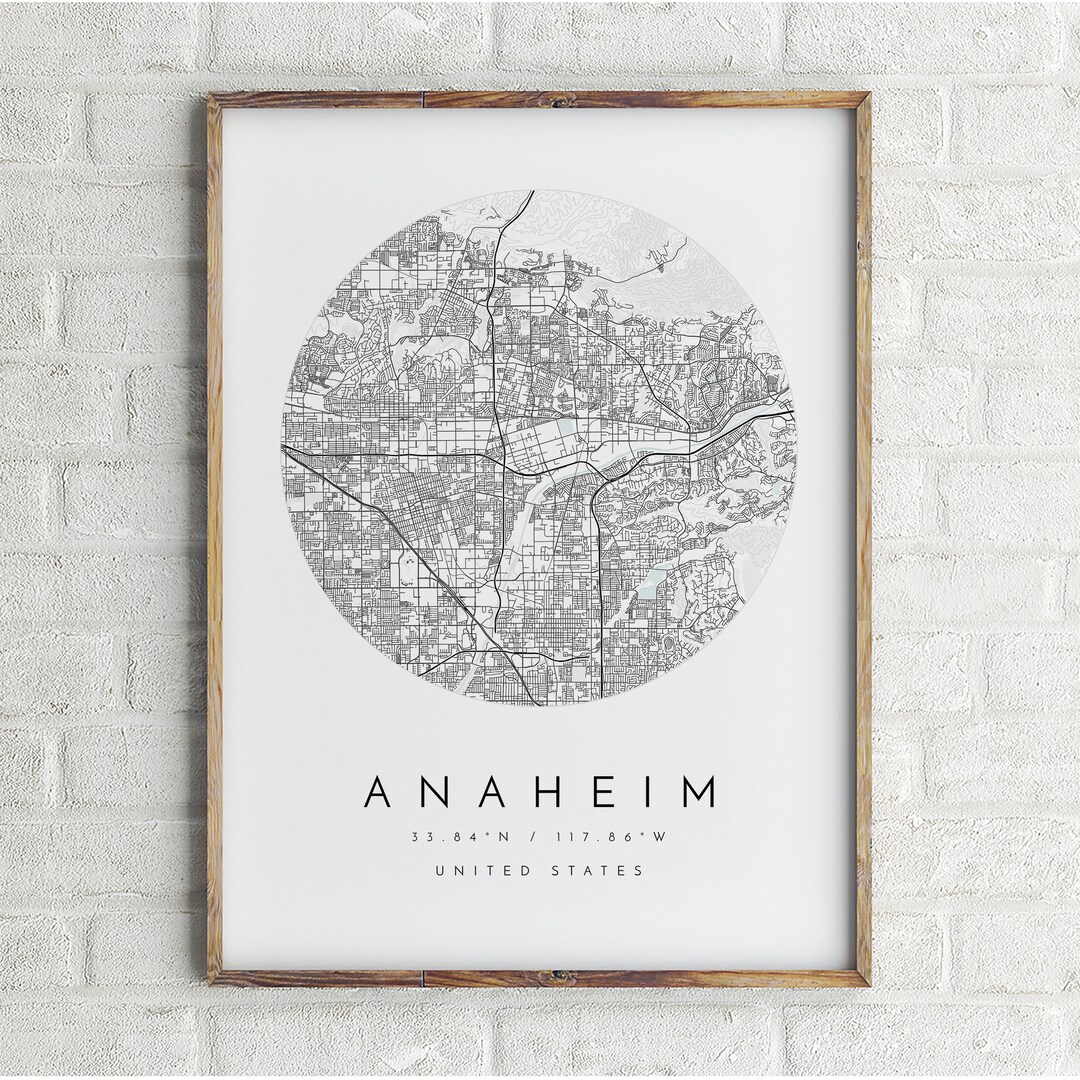 Anaheim Map, Anaheim, California, City Map, Home Town Map, Anaheim ...