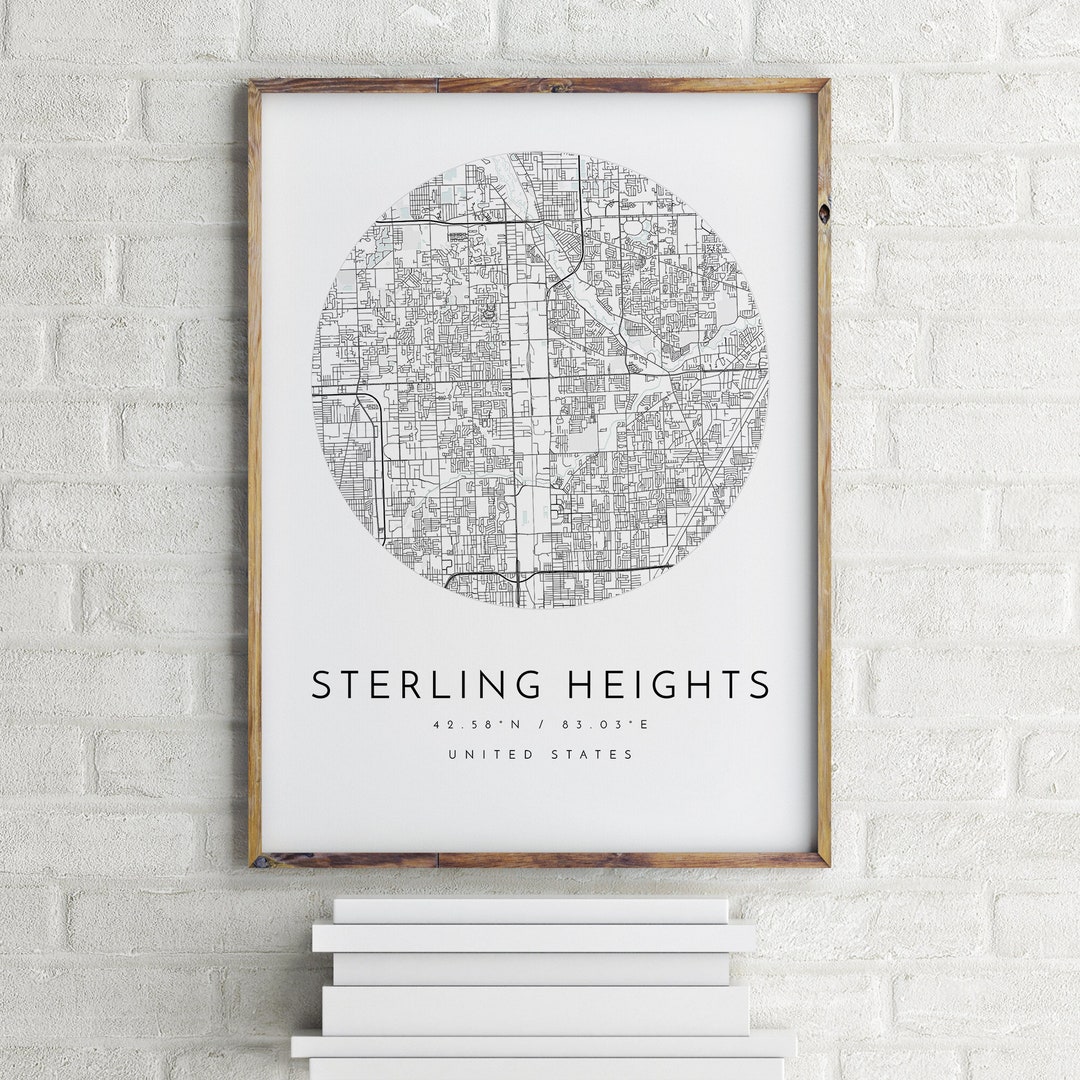 Sterling Heights Map, Sterling Heights, Michigan, City Map, Home Town ...