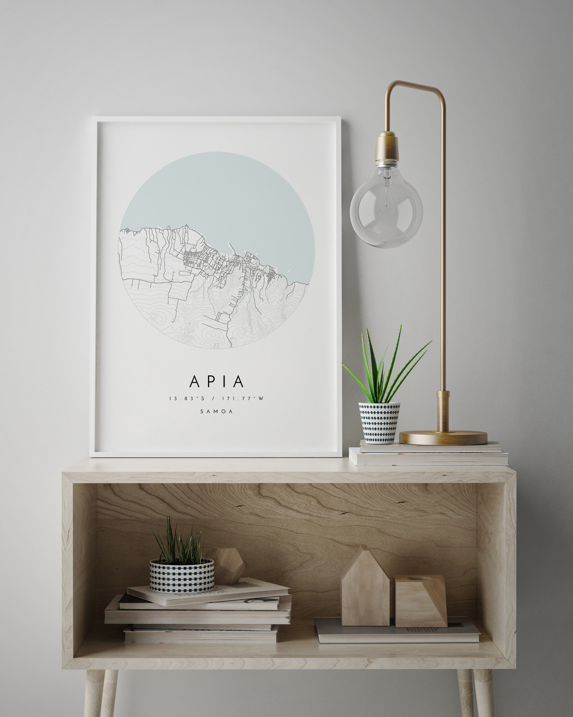 Apia Map, Apia, Samoa, City Map, Home Town Map, Apia Print, Wall Art ...