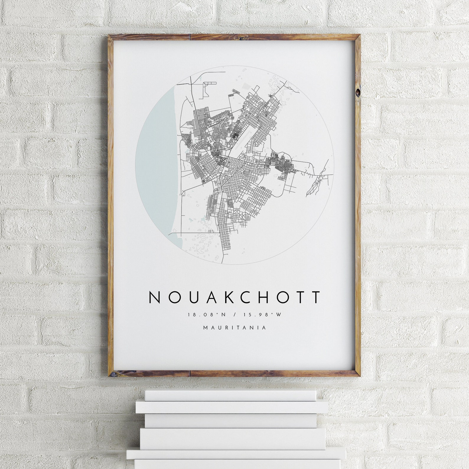 Carte de Nouakchott Nouakchott Mauritanie Carte de ville - Etsy France