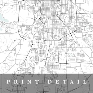 Tyler Map, Tyler, Texas, City Map, Home Town Map, Tyler Print, Wall Art ...