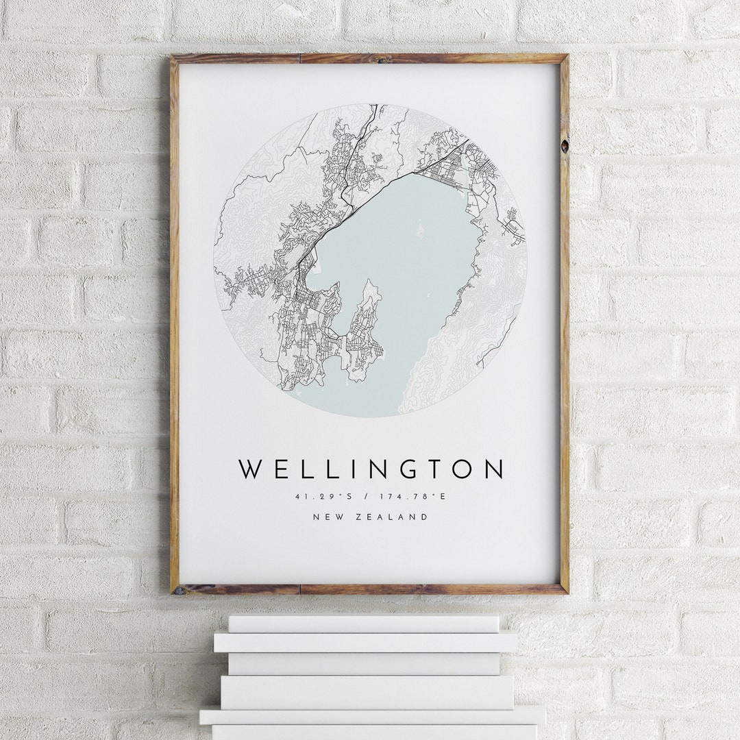 Wellington Map, Wellington, New Zealand, City Map, Home Town Map ...
