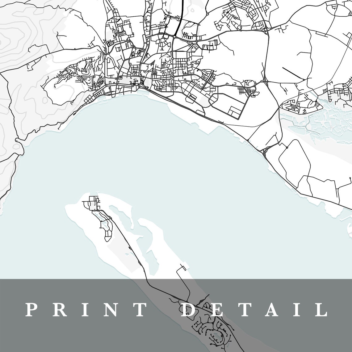 Setubal Map Setubal Portugal City Map Home Town Map | Etsy