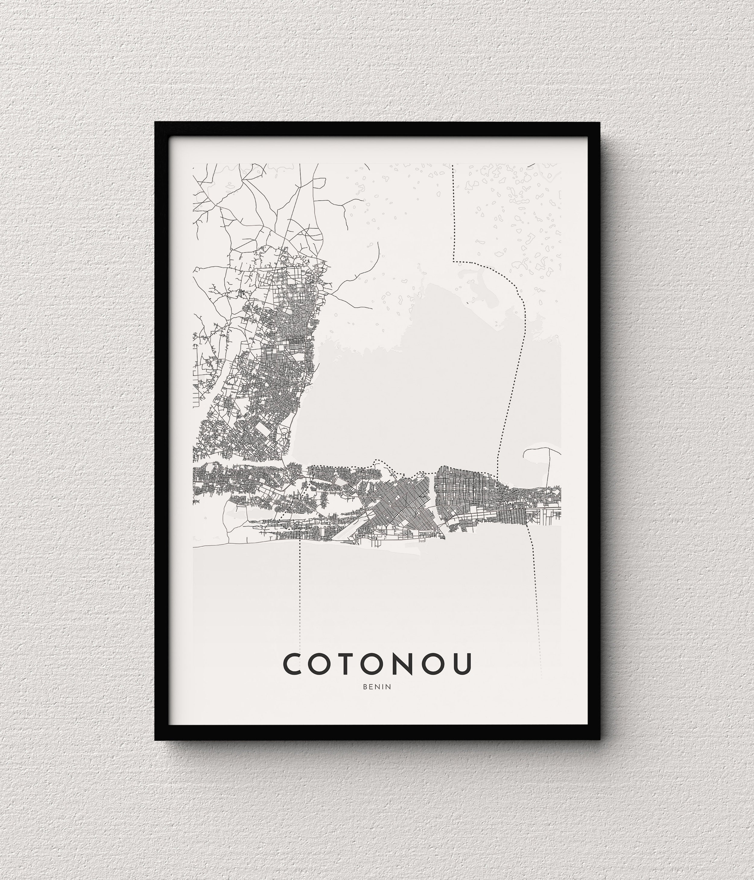 Cotonou Map Cotonou Benin City Map Print Map Poster Map - Etsy UK