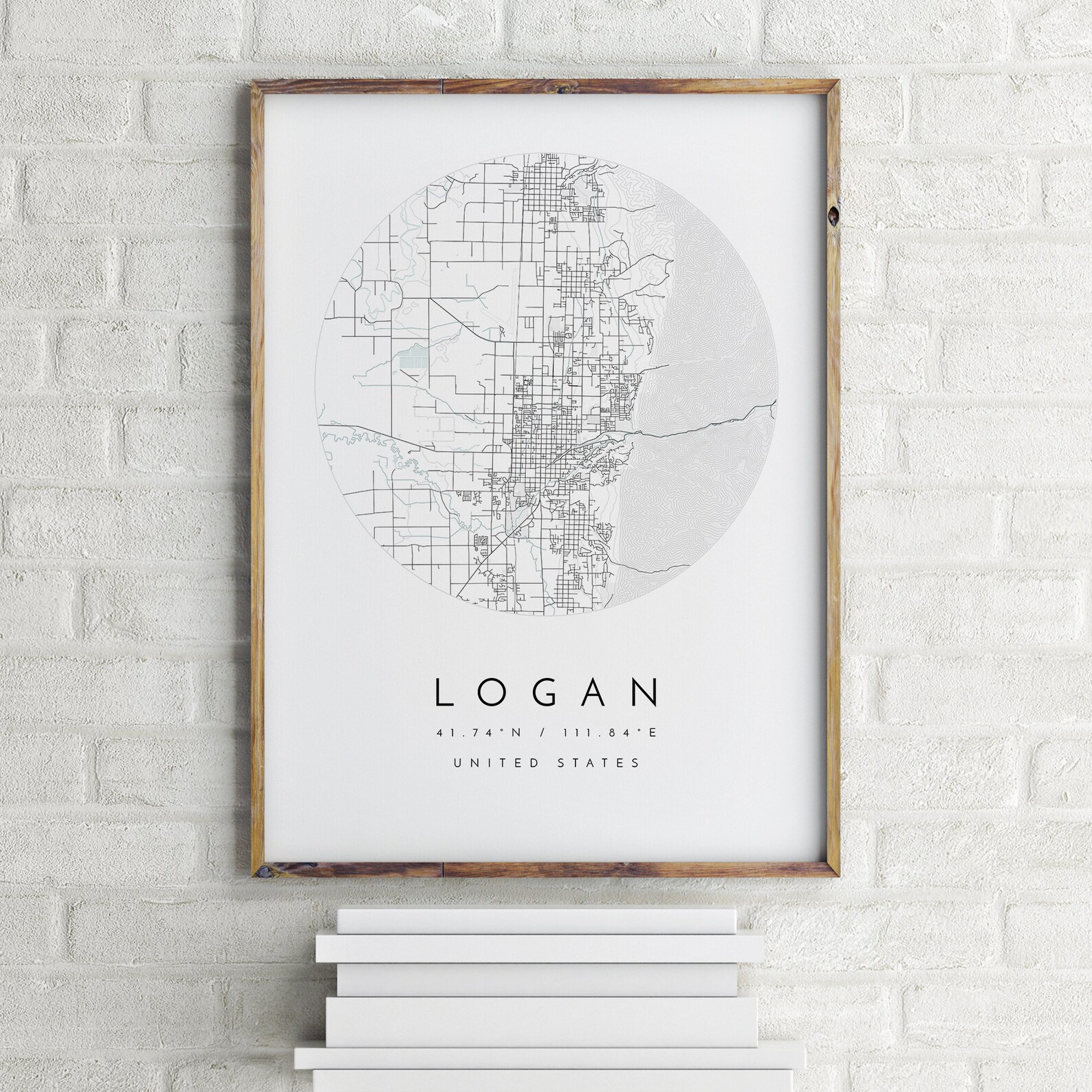 Logan Map Logan Utah City Map Home Town Map Logan Print | Etsy