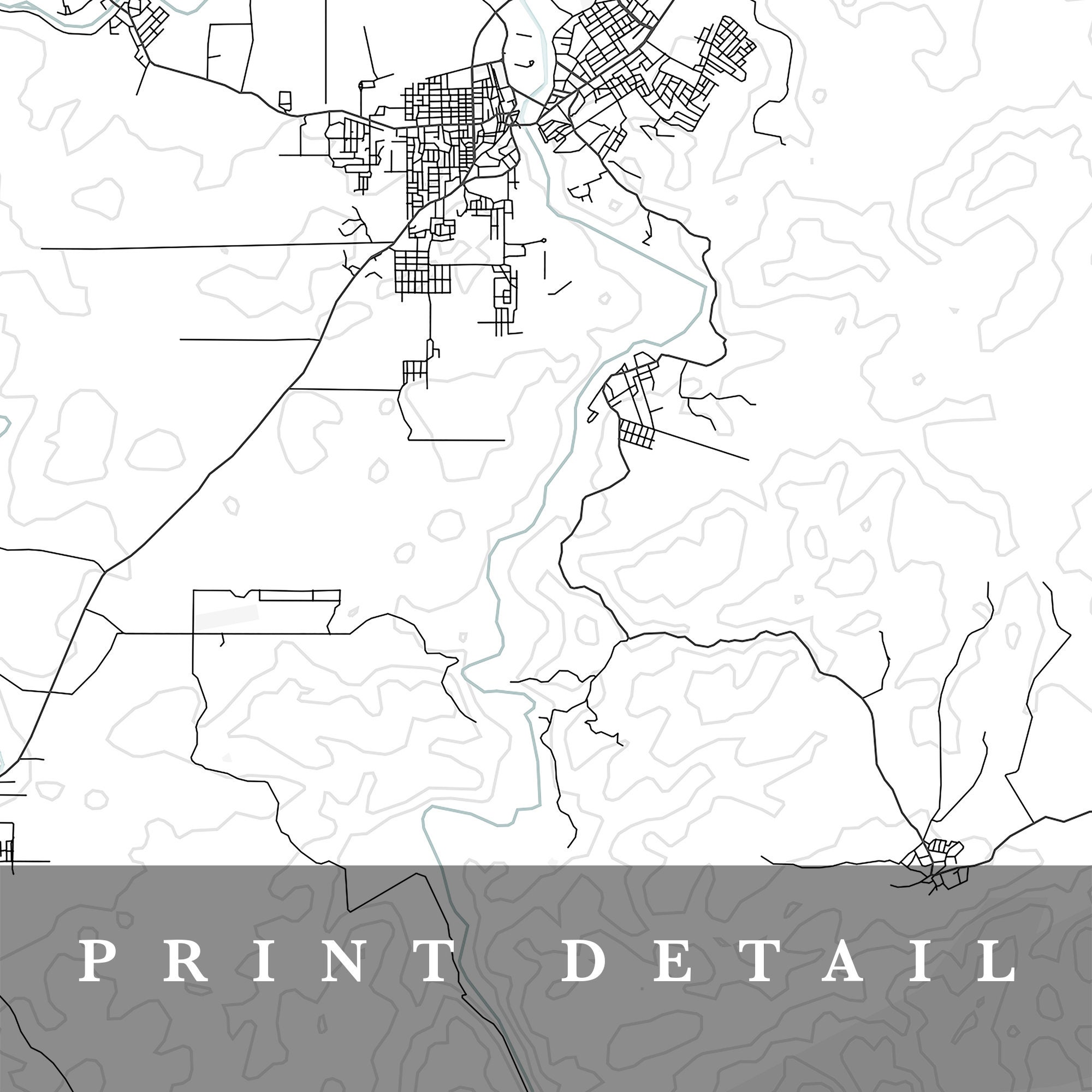 San Ignacio Map San Ignacio Belize City Map Home Town Map - Etsy