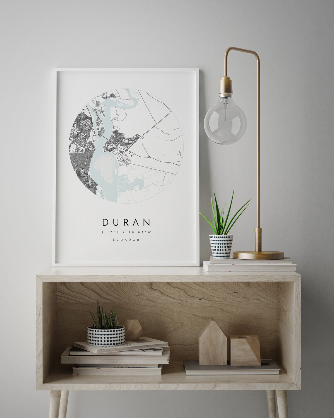 Duran Map, Duran, Ecuador, City Map, Home Town Map, Duran Print, Wall ...