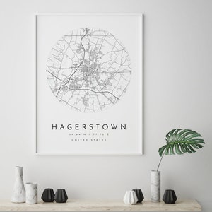 Hagerstown Map, Hagerstown, Maryland, City Map, Home Town Map ...