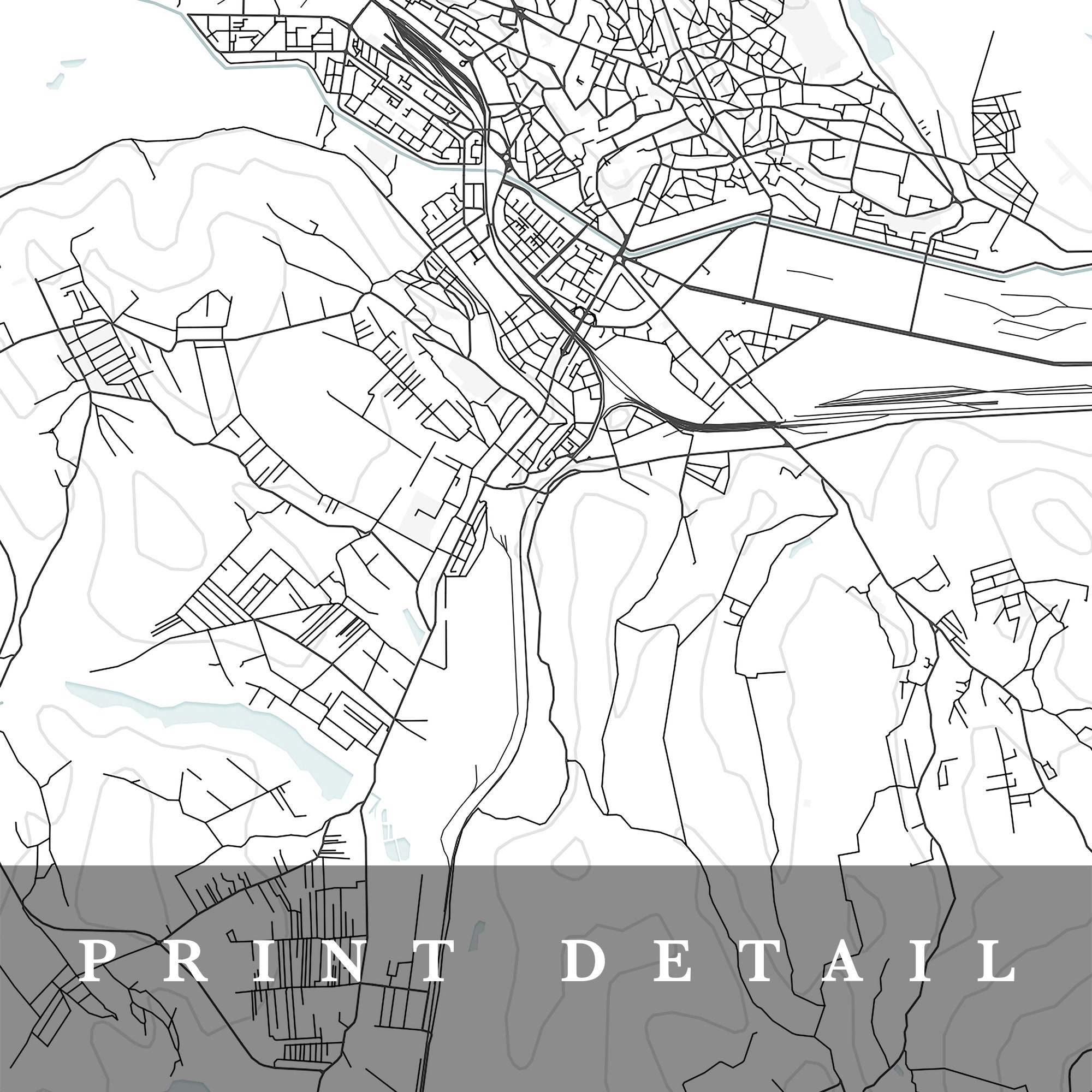 Iasi Map Iasi Romania City Map Home Town Map Iasi Print | Etsy