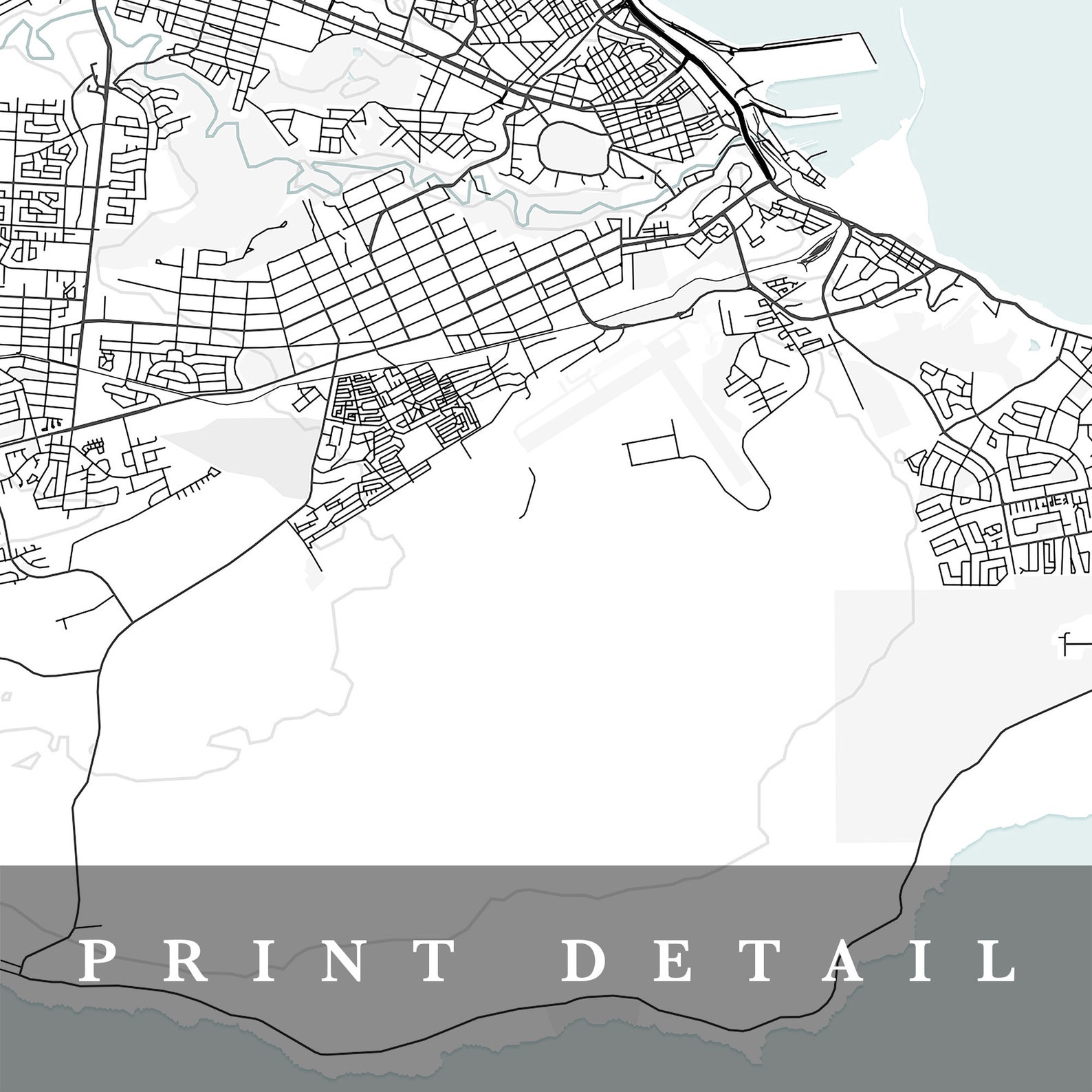 Port Elizabeth Map Port Elizabeth South Africa City Map - Etsy