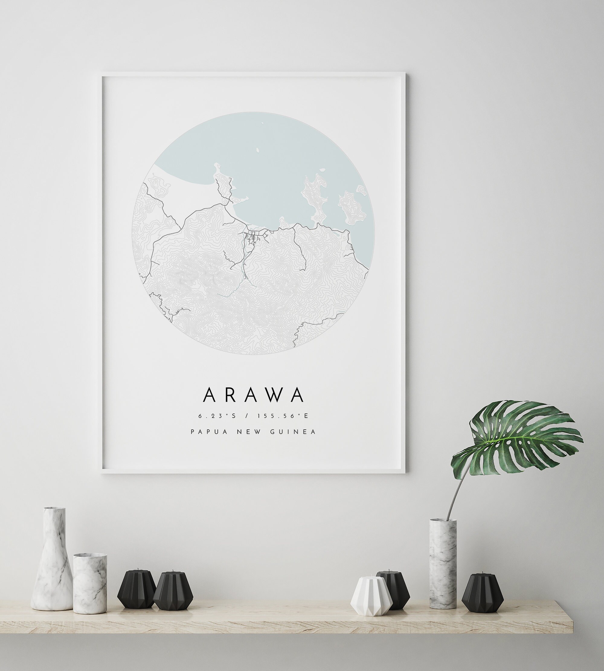 Arawa Map Arawa Papua New Guinea City Map Home Town Map - Etsy UK
