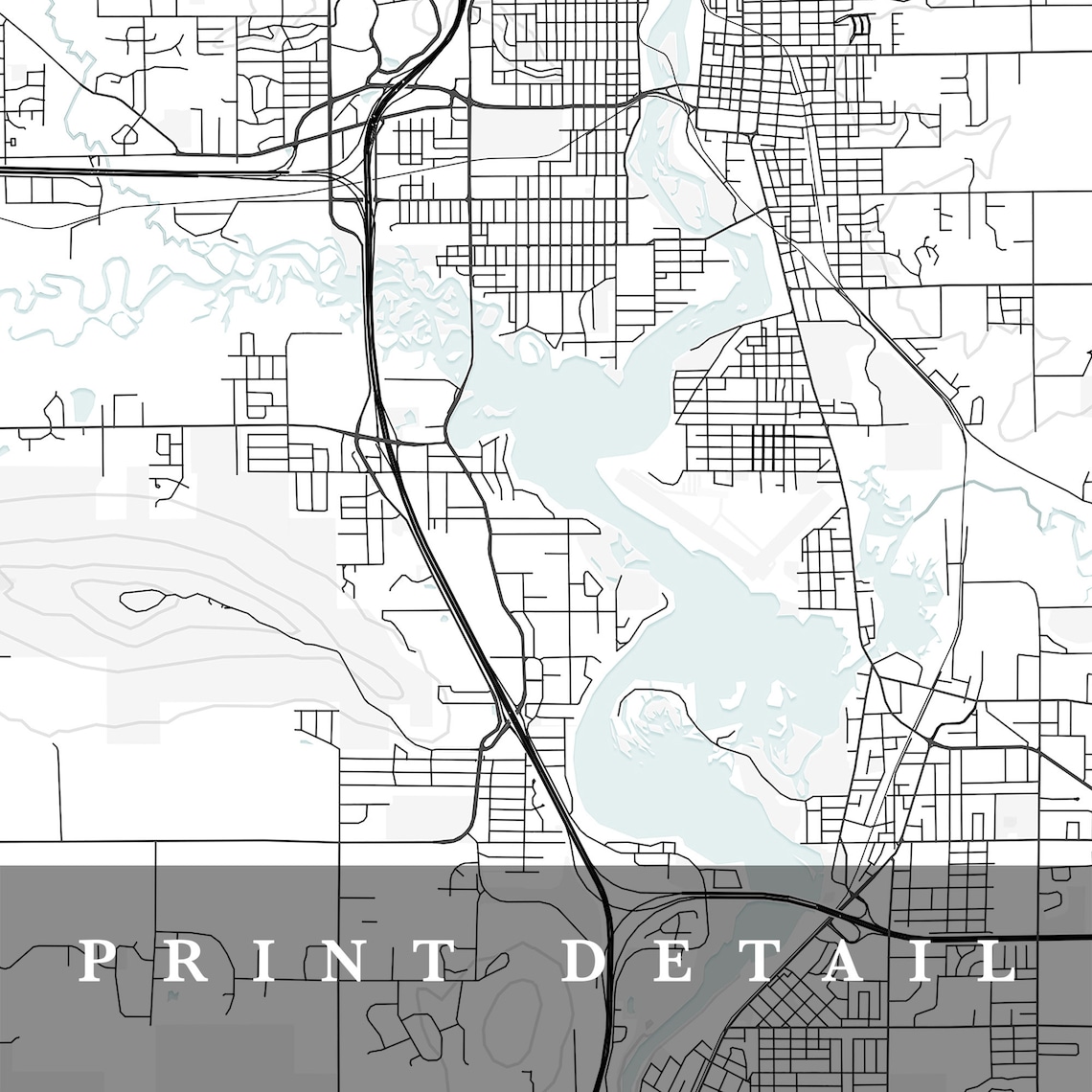 Wausau Map Wausau Wisconsin City Map Home Town Map Wausau | Etsy